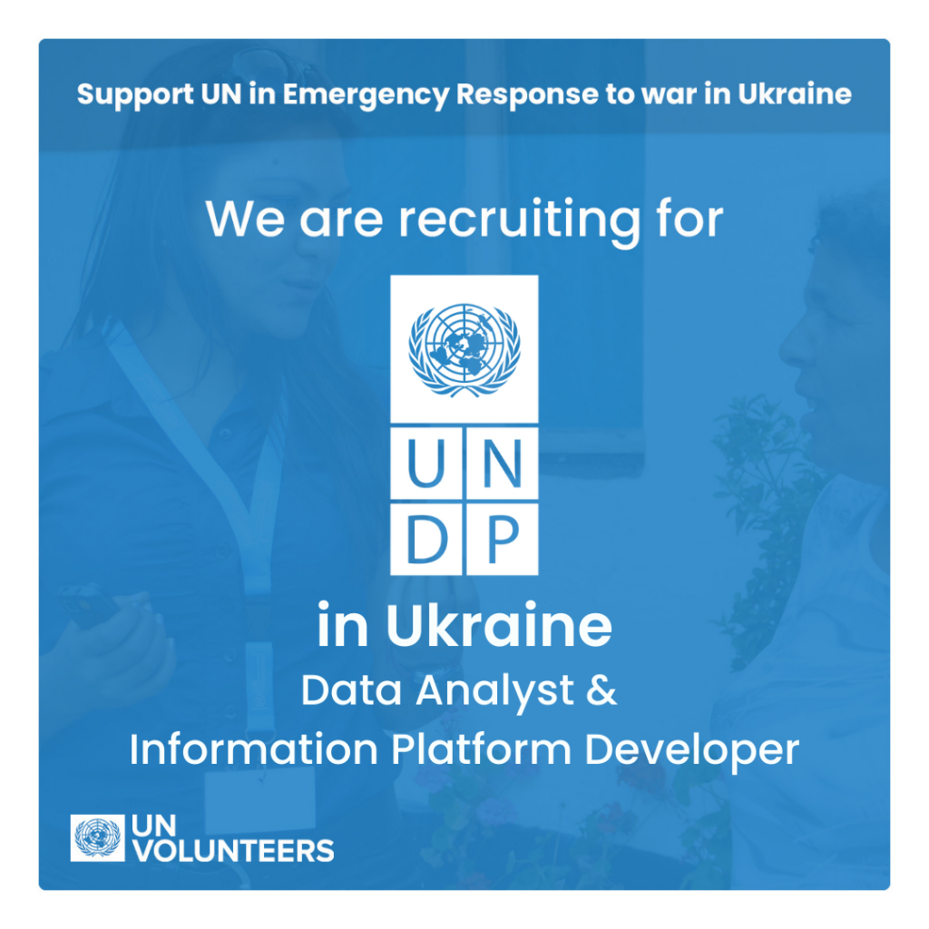 Аналітик/иня даних – Розробник/ця інформаційної платформи в ПРООН / Data Analyst – Information ...