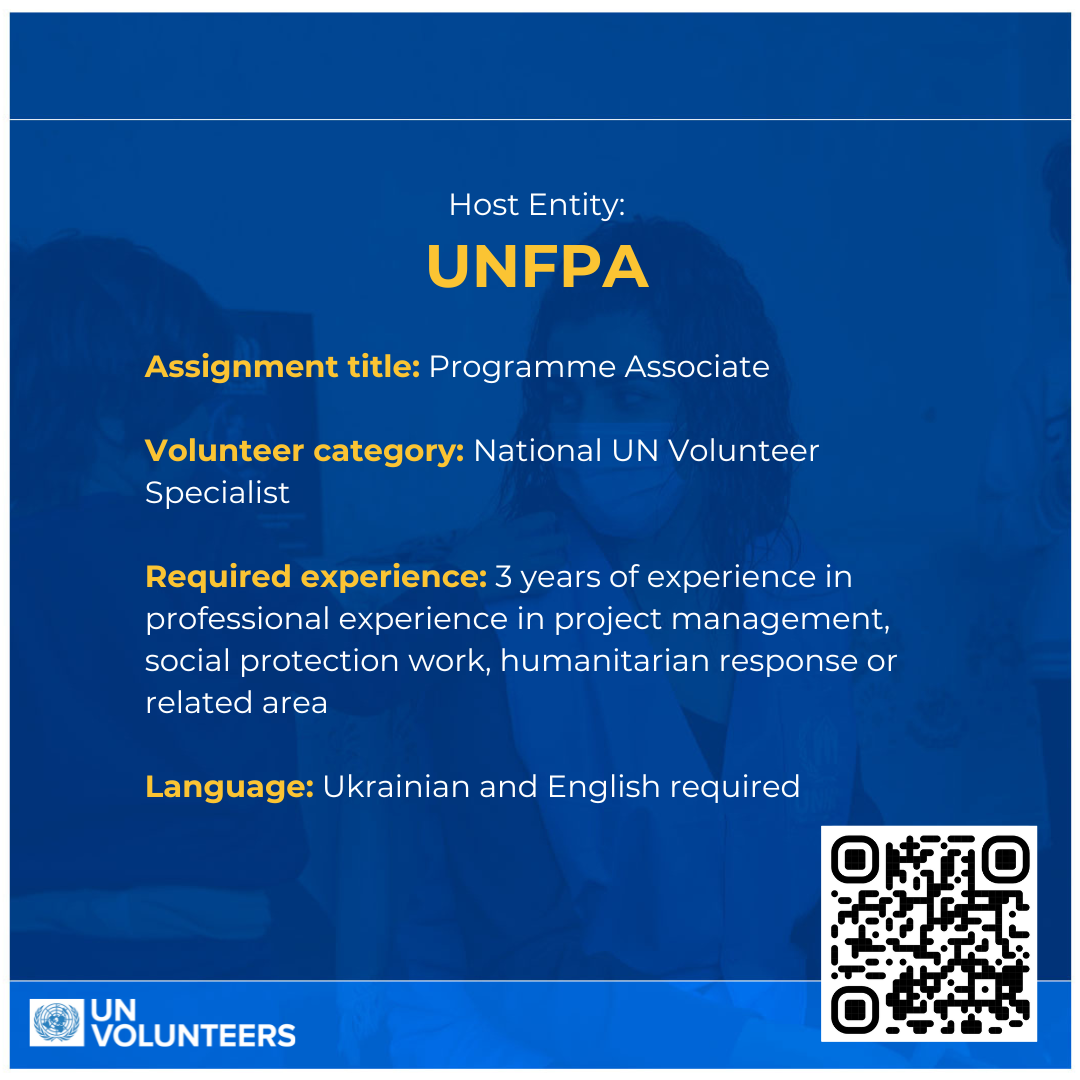 Programme Associate до UNFPA | Громадський Простір